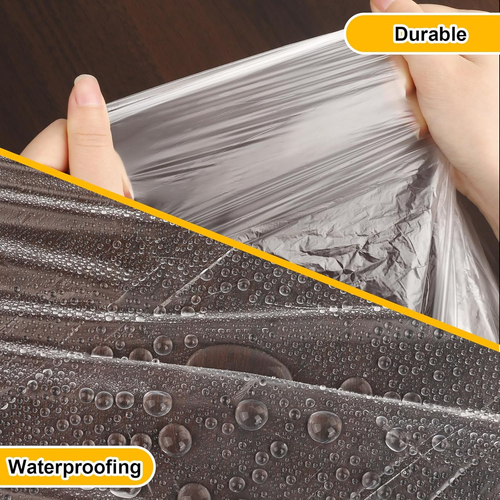 8-Pack Plastic Drop Cloth, 9x12 Ft, Dust-Proof Tarp for Painting ...