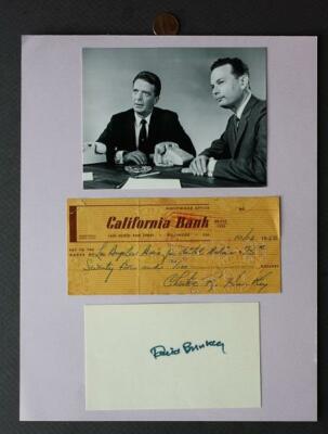 NBC News Chet Huntley & David Brinkley Report TV shows 2 autographs ...