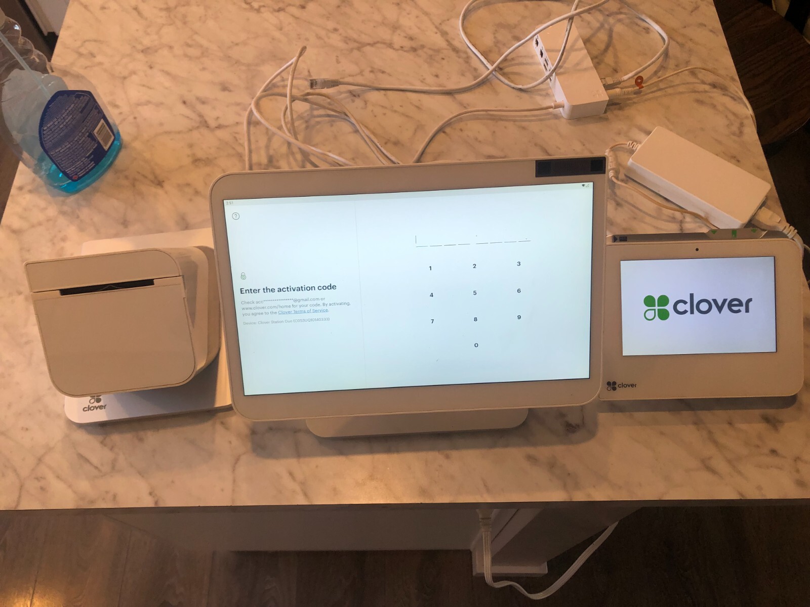 Clover Station Duo, POS Terminal System Duo w/ Receipt Printer & Card ...