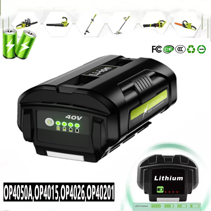 For RYOBI 40V Lithium-Ion 6 Ah High Capacity Battery (1-Pack ...
