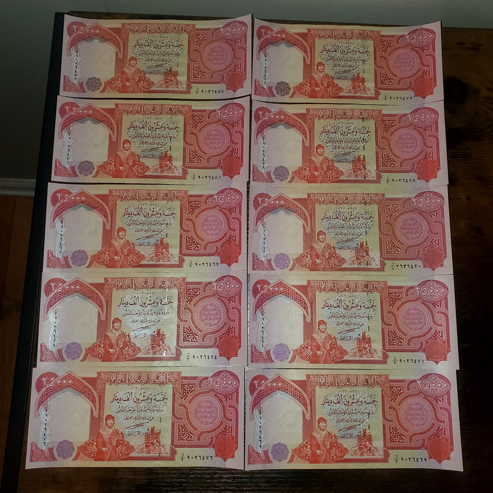 2500 TWENTY FIVE THOUSAND DINARS Central Bank Of Iraq/ Uncirculated ...