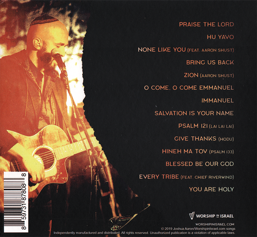 Joshua Aaron ~ Live At The Tower Of David CD 2019 Worship In Israel ...