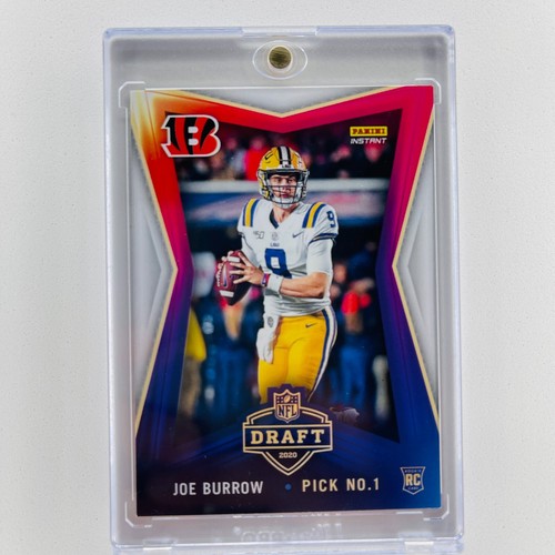 2020 Panini Instant NFL Draft Night /8156 Joe Burrow #1 Rookie RC SP ...