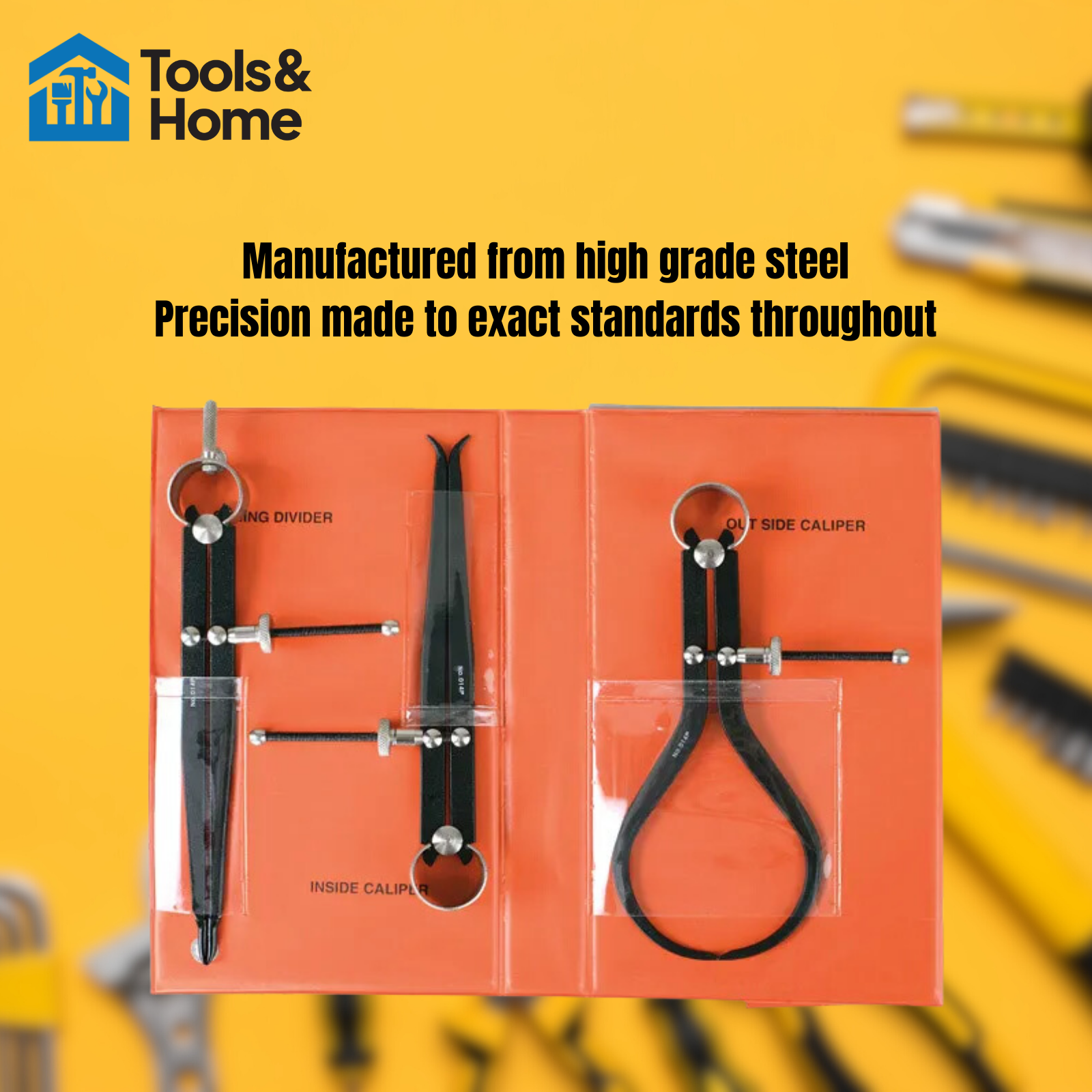 Groz CD/SP/6/ST Premium Caliper & Divider Set 3 Piece 150mm - GZ-01492 ...