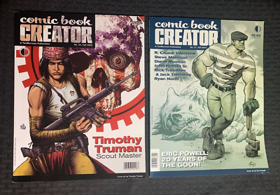 2019/20 COMIC BOOK CREATOR Magazine #21 & 24 FVF 7.0 Tim Truman / Eric ...