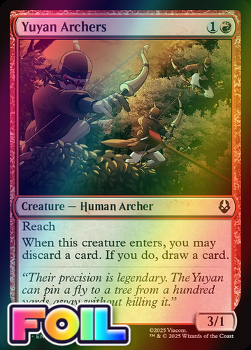 x1 Yuyan Archers FOIL TLA Avatar MTG 161 M/NM 1x | eBay