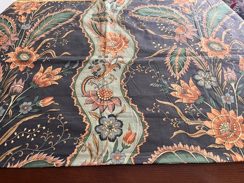 VIBRANT VINTAGE LUTHER TRAVIS FOR BLOOMCRAFT COTTON FLORAL FABRIC ...