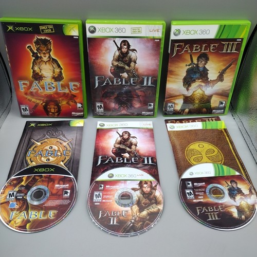 Fable Trilogy Fable 1, 2, 3, Xbox 360 Lot Of 3 Games Original Xbox ...