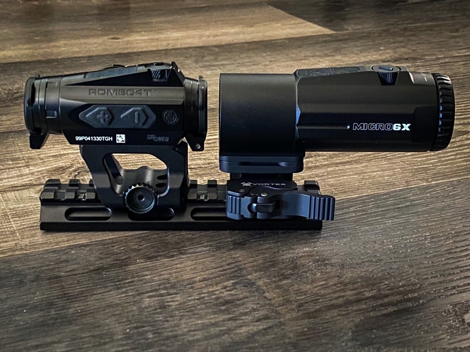 Sig Romeo 4T, Vortex Micro 6x Magnifier, Scalarworks LEAP/01 and 0.5 ...