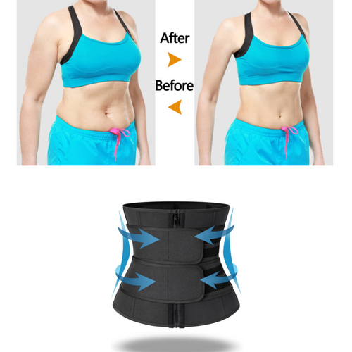 Womens Slimming Waistband Shapewear Three-belt Reinforced Sports ...