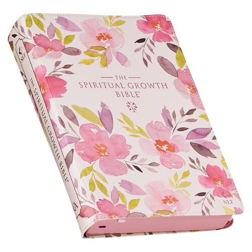 Spiritual Growth Bible, Study Bible, NLT - New Livin (Leather Bound ...