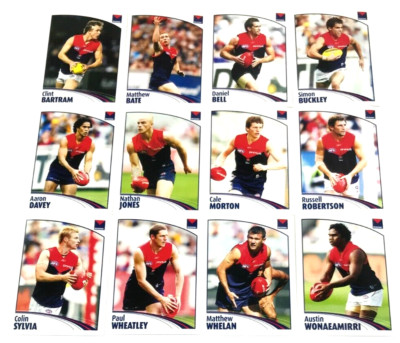 2009 SELECT AFL COLLECTABLE MINI STICKERS FULL BASE TEAM SET-MELBOURNE ...