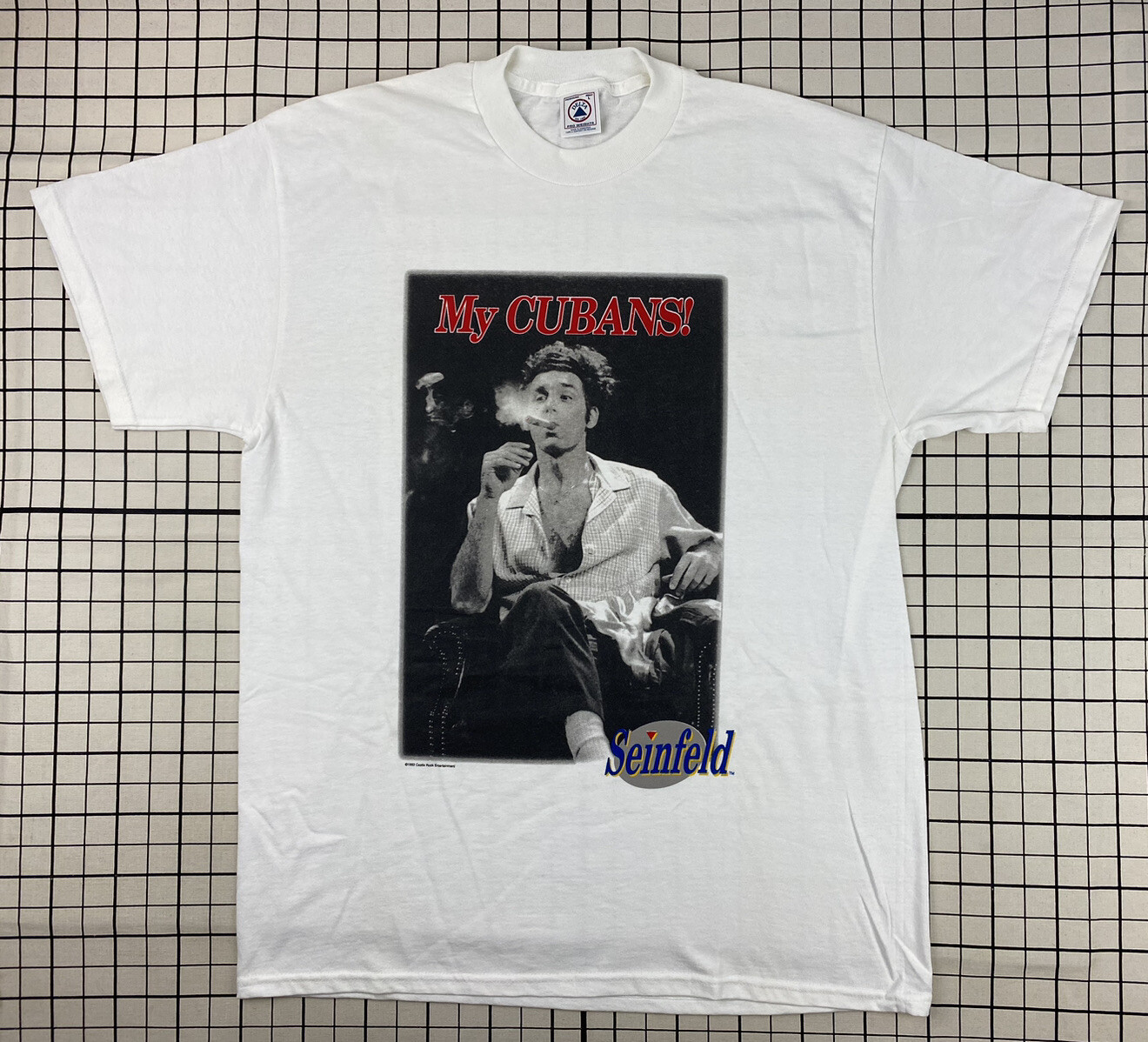 VINTAGE 1993 SEINFELD My CUBANS KRAMER t shirt L 90s… - Gem