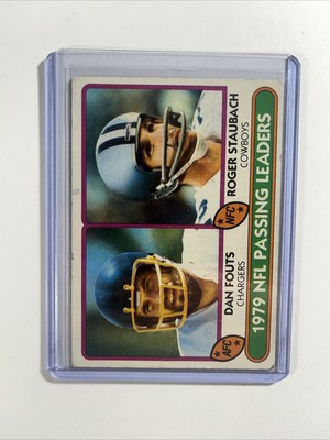 1980 Topps Dan Fouts Roger Staubach Passing Leaders #331 LOW GRADE | eBay