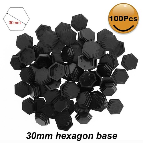 100pcs Plastic 30mm Hexagon Base Model Bases for Table War Games | eBay