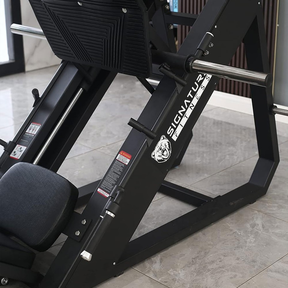 Signature Fitness Commercial Grade Plate Loaded Adjustable Leg Press ...