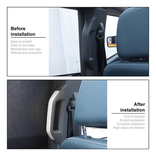 Car Side B Pillar Handle Protective Trim Bezels For Ford Bronco 4Dr ...