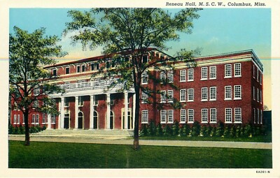 COLUMBUS, MISSISSIPPI - RENEAU HALL M.S.C.W. - OLD POSTCARD VIEW | eBay