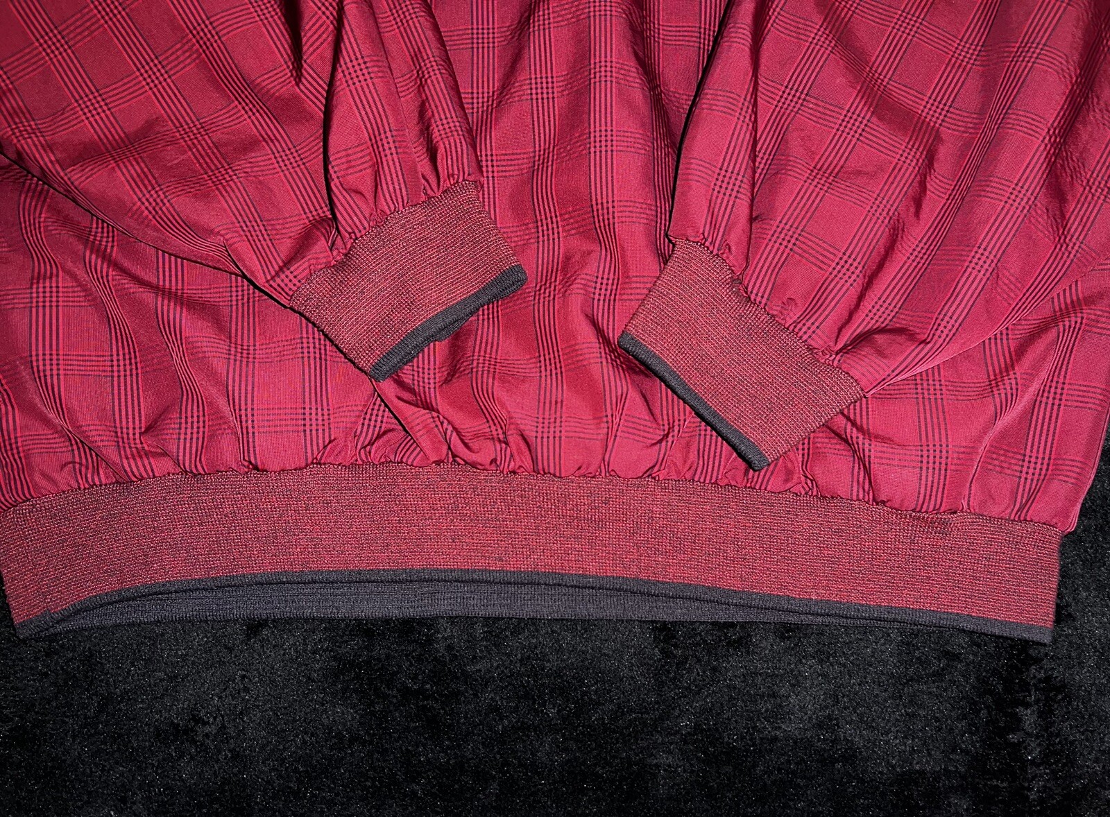 Men's Cutter & Buck Golf Pullover V Neck Windshirt Red Climate Guard X ...