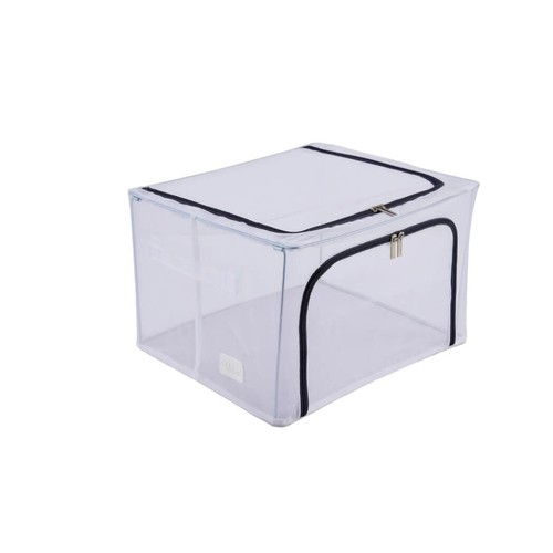 Periea Mesh Folding Storage Bin with Steel Frame, Large White | eBay