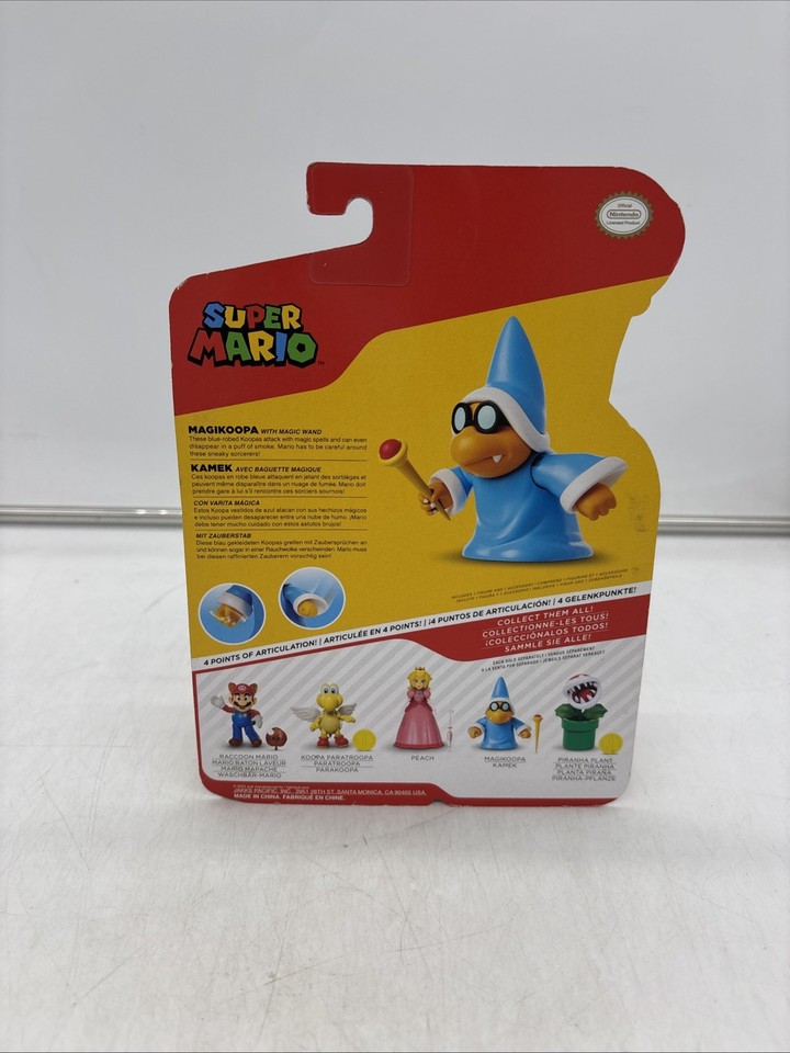 Jakks Pacific World of Nintendo Super Mario Magikoopa with Magic Wand 4 ...