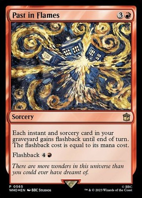 Slightly Played, English - 1 x MTG Past in Flames - Launch Foil FNM ...