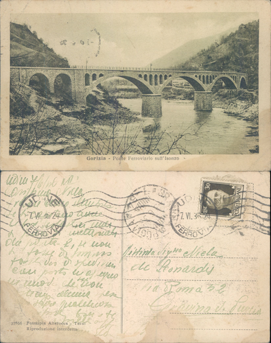 GORIZIA Pont Ferroviaire Sur L'Isonzo-62802 | eBay