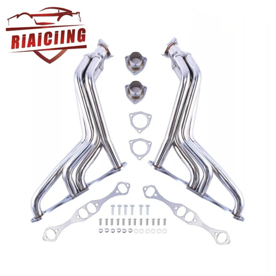 for 1935-48 Small Block 265-400 Exhaust Manifold Fat Fender Well Header ...