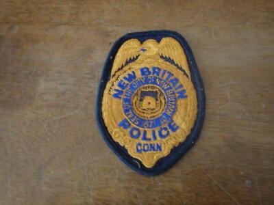 NEW BRITAIN CONNECTICUT POLICE DEPARTMENT OBSOLETE EARLY PATCH BX 25#6 ...