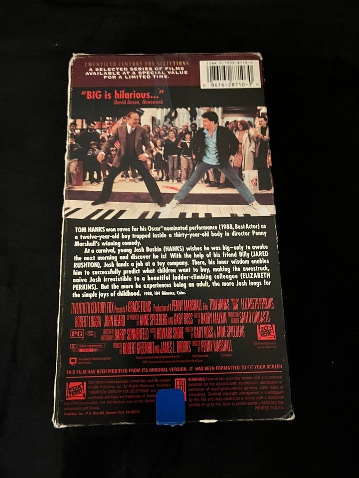 Big, VHS | eBay