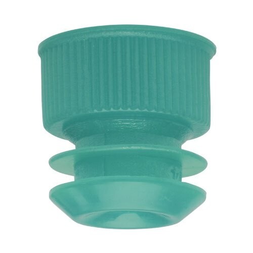 Test Tube Cap, Flange Type, 16mm, Green, Karter Scientific 208I3 (Pack ...