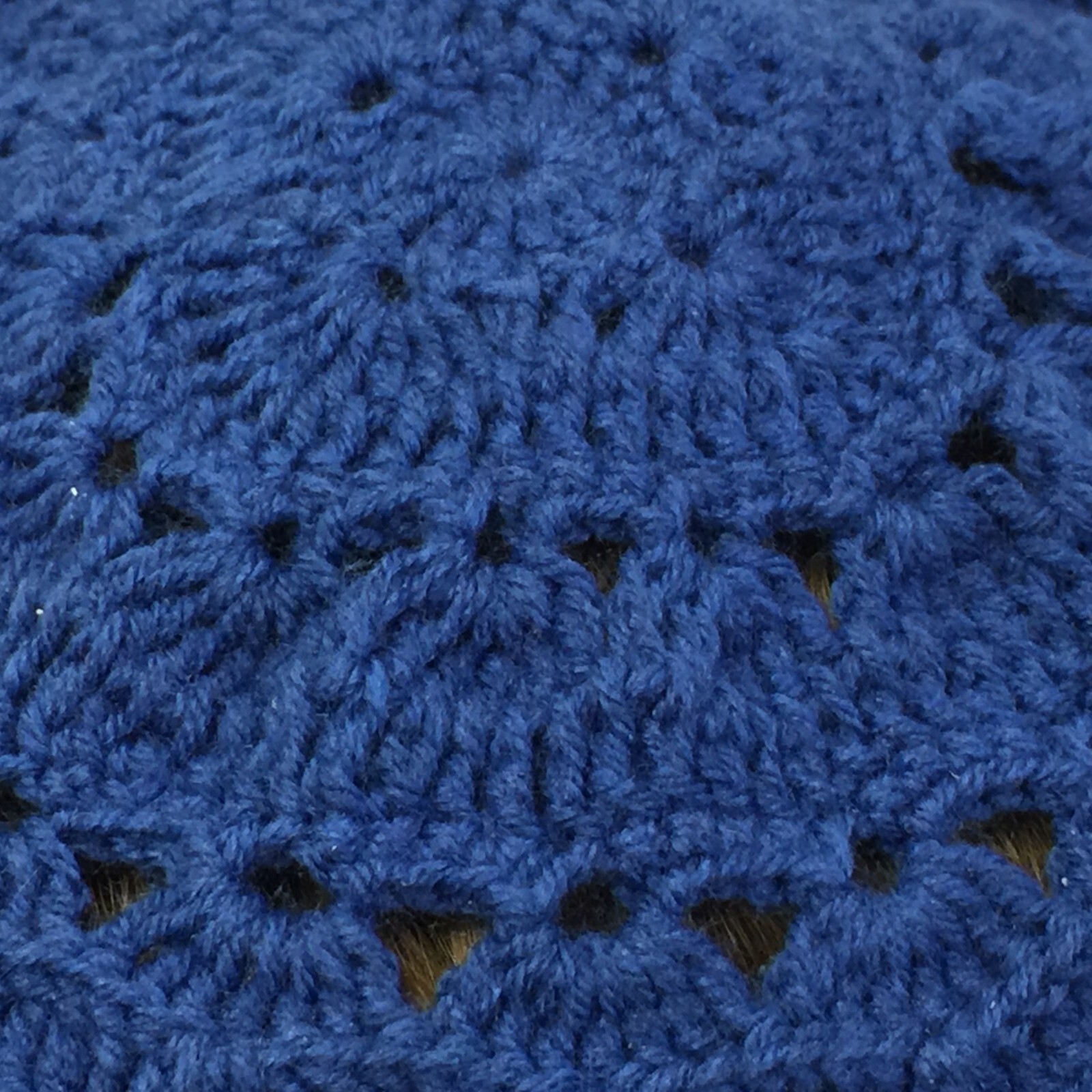 Crochet poofy hat, boho festival beanie, blue fairy cap, L, Geechlark ...