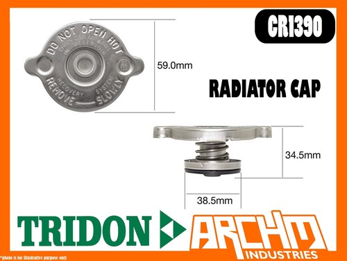 TRIDON CR1390 - RADIATOR CAP - STANDARD BAYONET NON RECOVERY CR 13 PSI ...