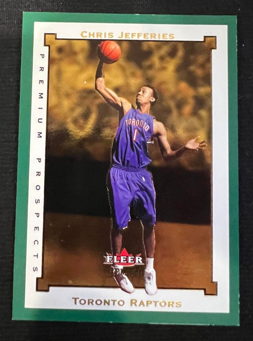 CHRIS JEFFERIES 2002-03 Fleer Premium Emerald #EM137 Rookie Card RC ...
