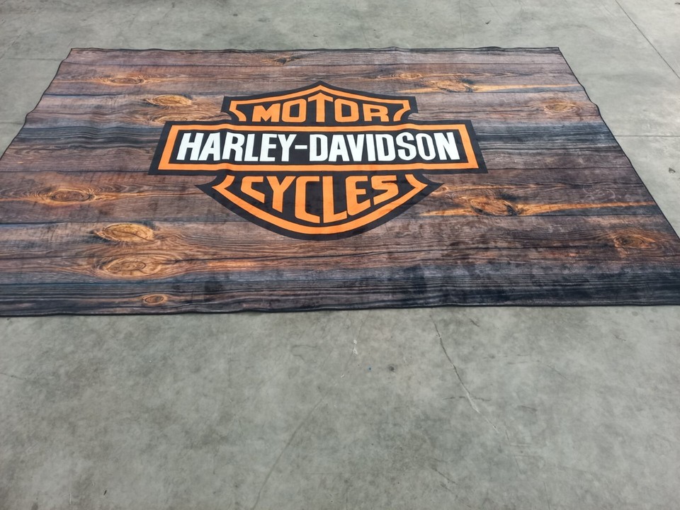 Harley Rug, Area Rug, For Living Room, Motorcycle Rug, Fan Rug, Cool ...