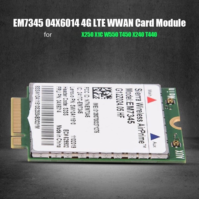 2X( Card, EM7345 4G LTE WWAN Card Module for X250 X1C W550 T4501361 | eBay