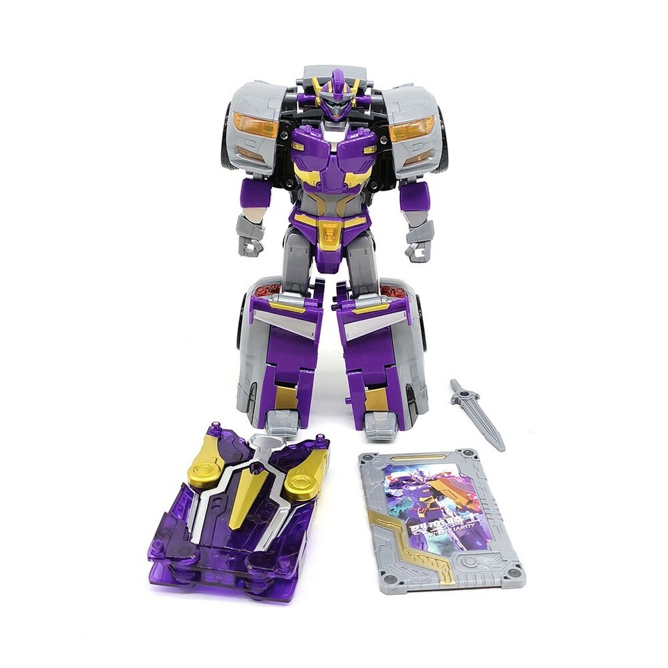 Metal CardBot Toy Transform Robot Wild Guardy, Buffalo Crush, Shadow X ...