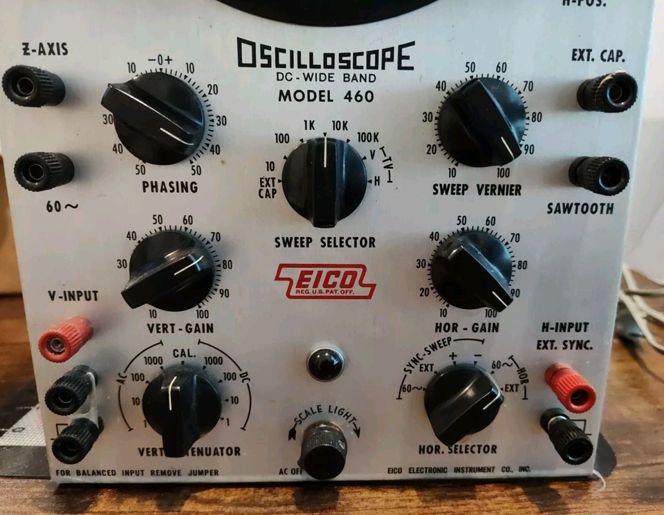 EICO Oscilloscope DC Wide Band Model 460 Vintage | eBay