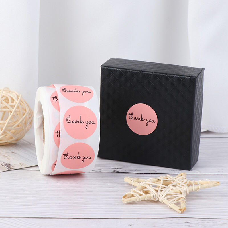 500pcs Thank You Stickers 1inch Pink Stickers For Labels Festivaldf Ebay