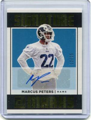 2018 Donruss - MARCUS PETERS - Signature Marks Autograph - RAMS #d/25 ...