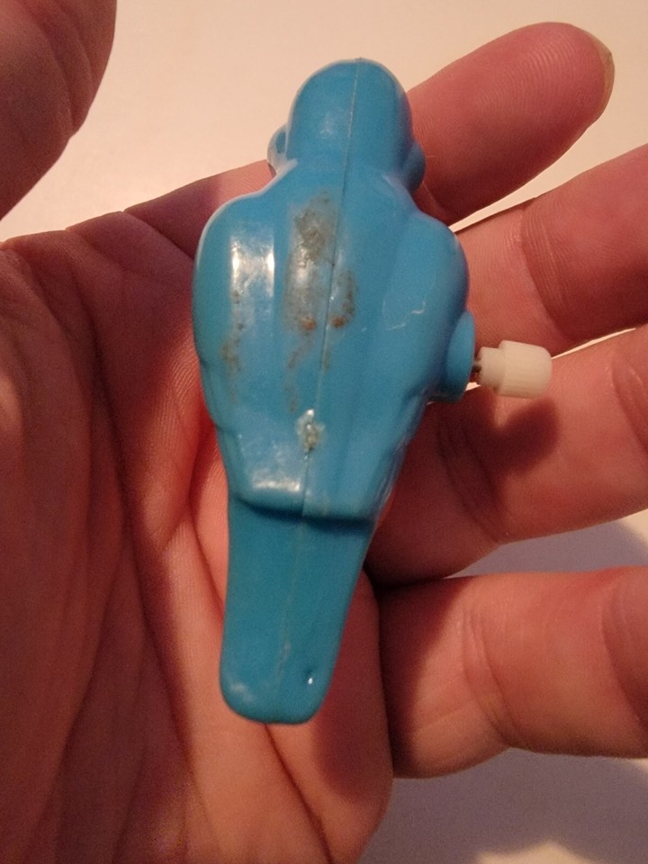 Vintage Wind Up Toy Blue Bird Window Cling Sucker 1970s Tomy Figure | eBay