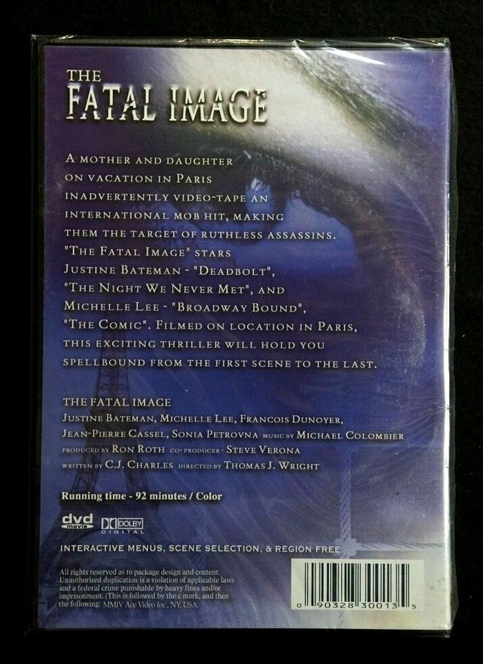 The Fatal Image Justine Bateman Michelle Lee DVD Sealed New | eBay