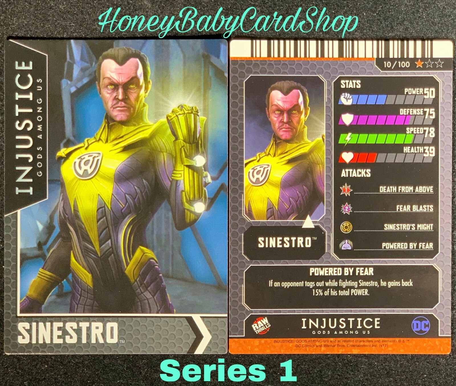Injustice Arcade Series 1 Out of Print Card 10 Sinestro | eBay