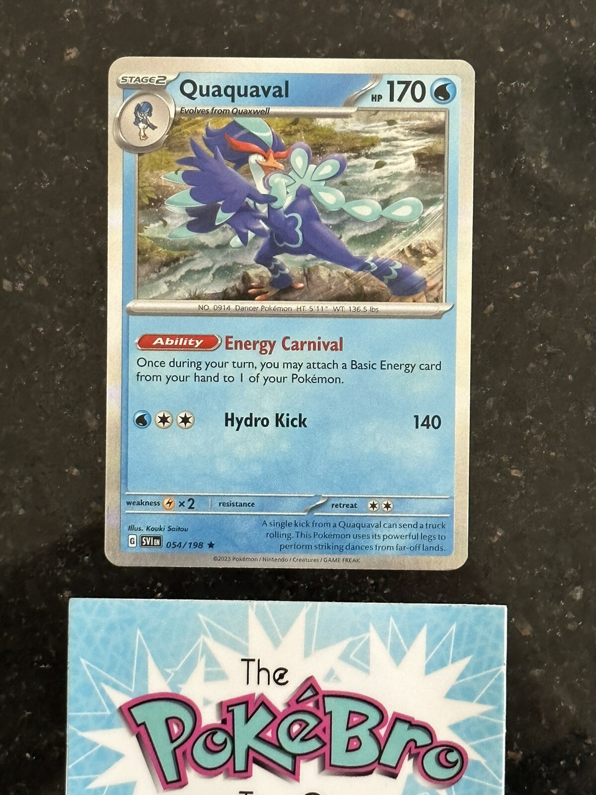 Holo Rare Quaquaval - 054/198 Scarlet & Violet Base Set Pokemon TCG | eBay