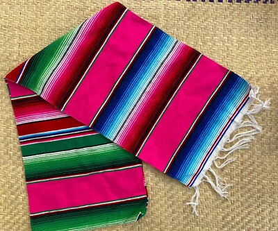 Classic Mexican Sarape Place Mat Table Runner 54"x 22" Zarape Decor ...