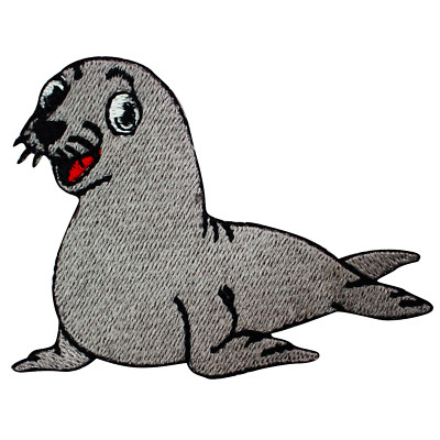 Sea Lion Patch , Cute Sea lion Applique, Embroidered Iron on Sew on ...
