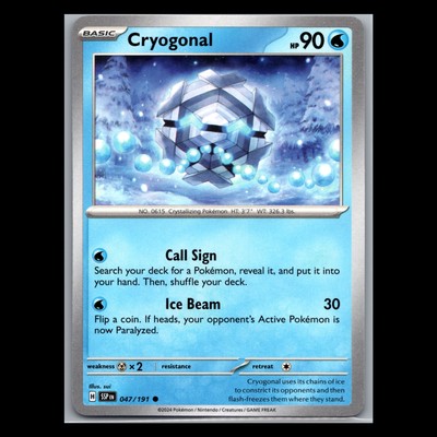 Surging Sparks - Cryogonal - 047/191 - TCG Pokemon Card | eBay