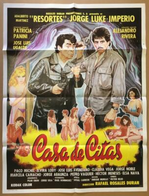 Resortes CASA DE CITAS 1987 27x37 Org Mexican Movie Poster 1521 | eBay