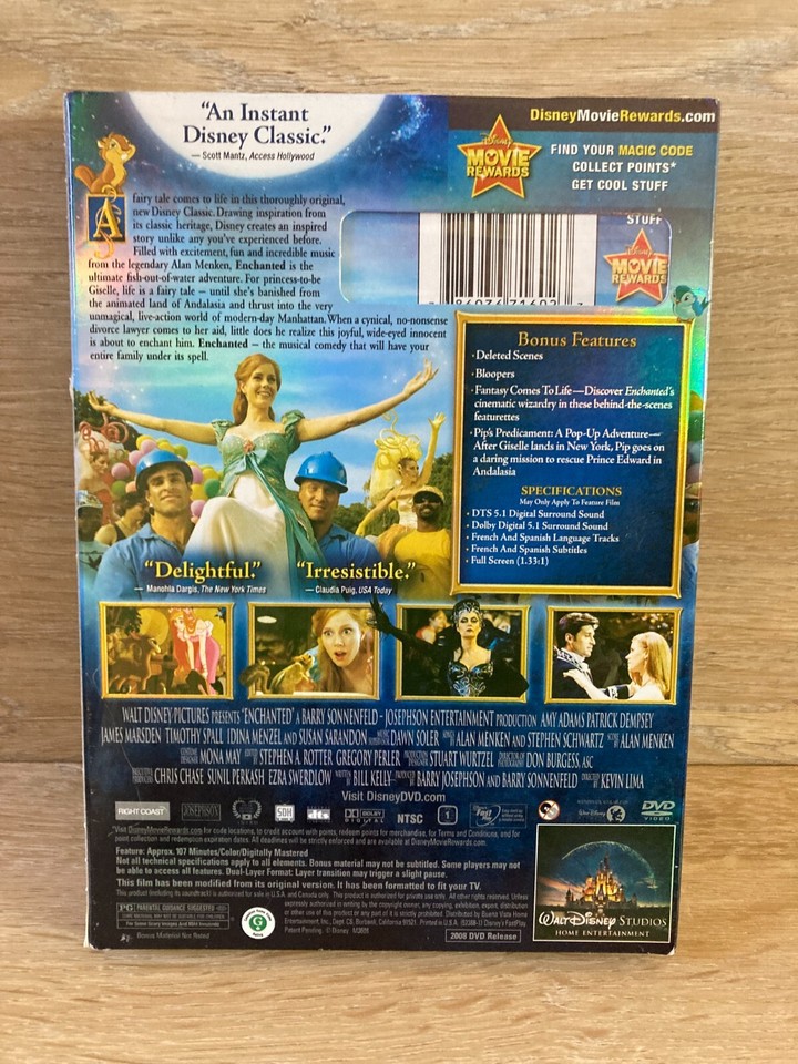 Walt Disney Enchanted (DVD, 2008, Full Frame) | eBay