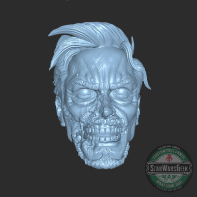 Multiverse Zombie Tony Stark custom head 4" 6" 7" 12" Marvel action ...